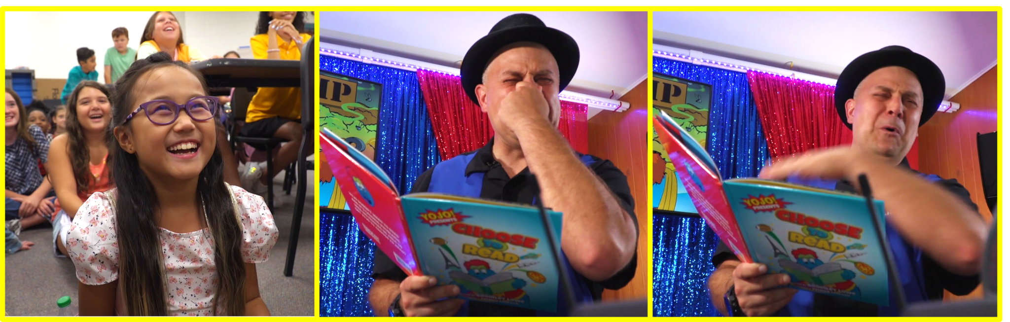 CHOOSE TO READ - Reading Motivational Comedy Assembly Program